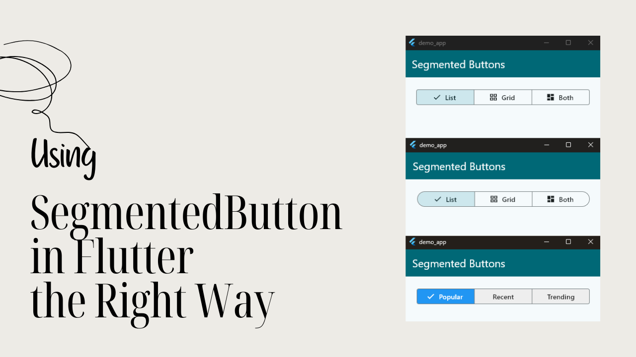 Using SegmentedButton in Flutter the Right Way | Flutter Sensei